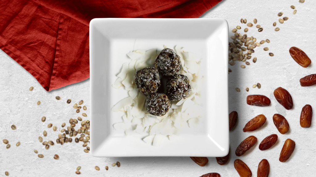 Hemp Seed Energy Bites - Dherbs Kitchen