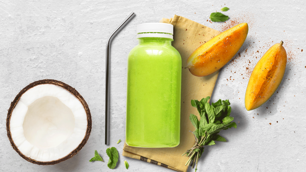Mint Superfood Smoothie - Dherbs Kitchen